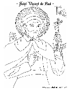 Saint Vincent de Paul Coloring Page | Catholic Playground